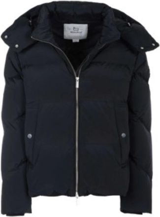 Woolrich Klassische Damenjacke in Unifarbe - - Jackets - Damen - Schwarzk - L
