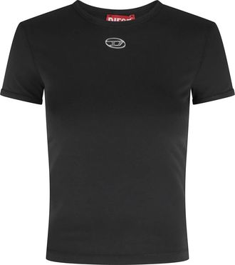 Diesel Femme, Tops, Noir, Taille: 38 FR Uncutieslong Od T-Shirt