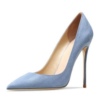 Generic Qynthra Escarpins de Robe de Cour Femme à Bout Pointu Talons Hauts Aiguilles Suède à Enfiler pour Soirée en Boîte de Nuit et Sortie Nocturne Sexy Élég