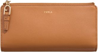 Furla Portemonnaie - Furla Nuvola Continental Bifold - Gr. unisize - in Cognacbraun - f&uuml;r Damen
