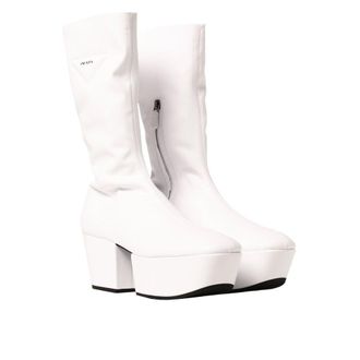 Prada Womens White Polyethylene Boots