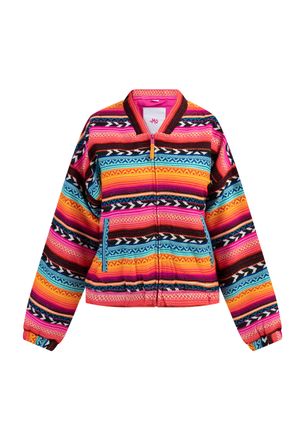 Mymo Bomberjacke Damen Mehrfarbig Neon Pink