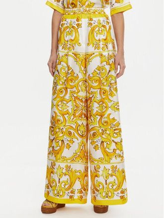 Dolce & Gabbana Stoffhose FTC63T HI1BE HG3TN Gelb Regular Fit