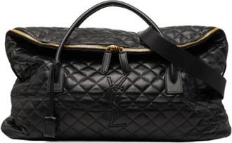 Saint Laurent Sac de week-end matelass&eacute; Pre-owned - Femme - Pre-owned - Noir - Taille: ONE Size