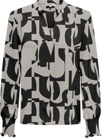 Only Onlmette V-Neck Ls Smock Top Noos WVN