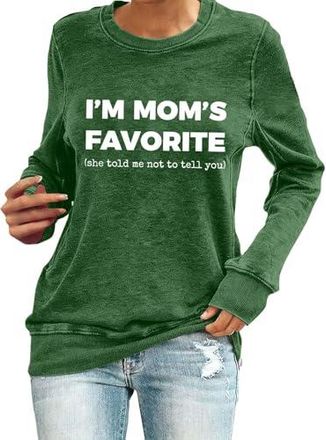 Generic Chandails en molleton pour femme - Imprim&eacute; graphique britannique - Haut surdimensionn&eacute; - Col rond - Manches longues - Automne - Hiver - D&eacute;contract&eacute; - 