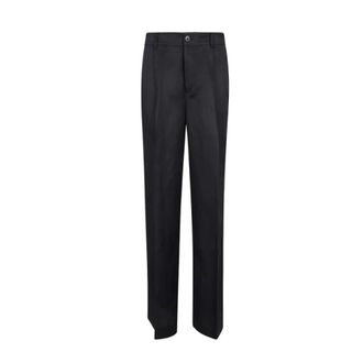 Ralph Lauren Femme, Pantalons, Bleu, Taille: 34 FR Pantalon large tiss&eacute;