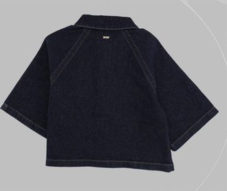 HUGO BOSS Denim With Wide Sleeves Jacket - Blue