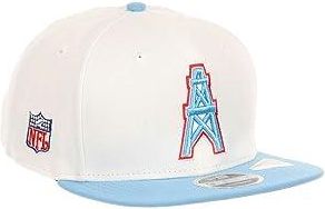 New Era Houston Oilers NFL Two Tone Blanc Bleu 9Fifty Original Fit Casquette Ajustable avec Snapback