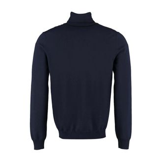 THE (ALPHABET) Pull &agrave; col roul&eacute; en maille - Homme - Pulls - Bleu - Taille: L