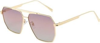 Generic Lunettes De Soleil Conduite En M&eacute;tal For Hommes Et Femmes, Id&eacute;ales For Les Sports Vacances Plein Air(Pink)