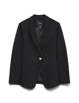 Vero Moda Vmfilia Ls Fitted Blazer, Noir, 40 Femmes