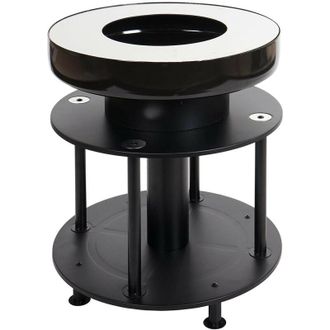 Mendler Mendler - Bol de feu avec grill HWC-K95 - foyer Grill bbq - plaque de grill surface de d&eacute;p&ocirc;t - acier inox &eacute;maill&eacute; &oslash; 56cm noir