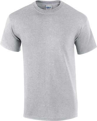 Gildan Unisex Ultra Cotton Adult T-Shirt Tshirt, Sport grau, 5XL
