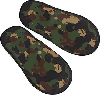 Generic Rayures Camouflage Homme Femme Pantoufles Confortable Chaussures De Maison L&eacute;g&egrave;res Chaussons Pour Hiver Maison Int&eacute;rieur L