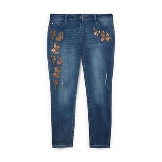 Fiorella Rubino Damen, Jeans, Blau, 2XLGr&ouml;&szlig;e