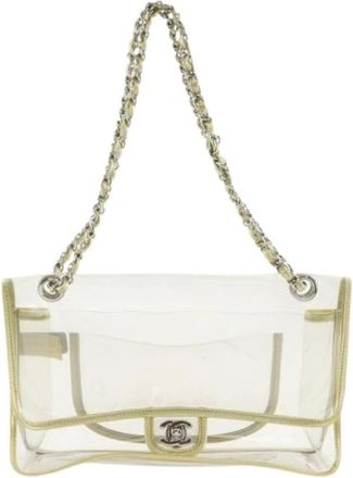 Chanel Sac bandouli&egrave;re vintage doccasion - Femme - Pre-owned - Blanc - Taille: ONE Size