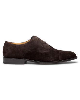 CHARLES TYRWHITT Oxford-Schuhe aus Wildleder - Dunkles Schokoladenbraun