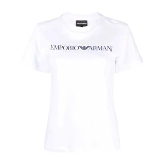 Emporio Armani Logo T-Shirt - - Tops - Damen - Wei&szlig; - 2XL
