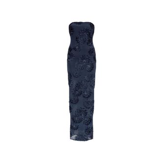 Rotate Rotate Birger Christensen, Femme, Robes, Bleu, Taille: 42 FR Robe à imprimé floral