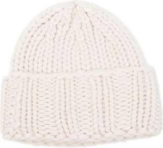 Liska bonnet en maille côtelée - Blanc