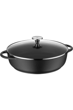 WMF Pfanne, Schwarz, Metall, 7.5 cm, Kochen, Pfannen, Bratpfannen