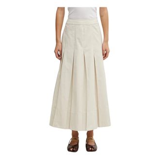 Barbour Femme, Jupes, Blanc, Taille: 42 FR Kirby Midi Skirt