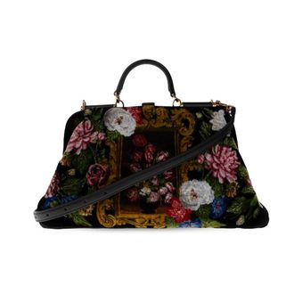 Dolce & Gabbana Grandma Velvet Tasche - - Bags - Damen - Schwarzk - ONE SIZE