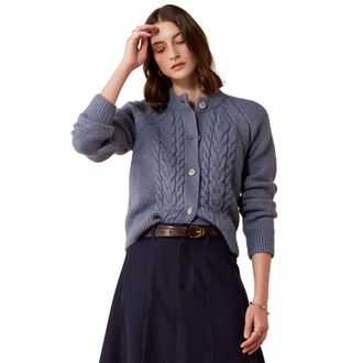 Ariat Womens Brackenwood Sweater Long Sleeve in Flintstone, Size X-Small, by Ariat