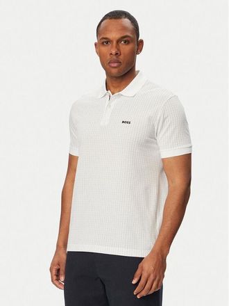 HUGO BOSS Poloshirt Birdie 3 50559355 Wei&szlig; Regular Fit