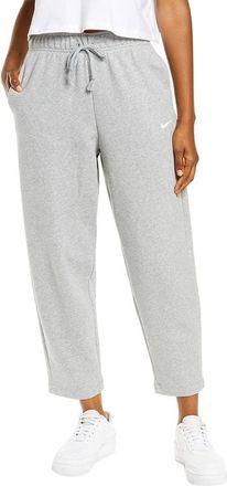 Nike Nike Damen Pant W NSW Essntl Clctn FLC CRV PNT, Dk Grey Heather/White, DD5636-063, S