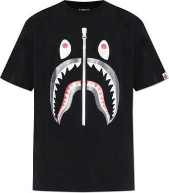 A Bathing Ape A Bathing Ape, Homme, Tops, Noir, Taille: XL WGM Shark Tee