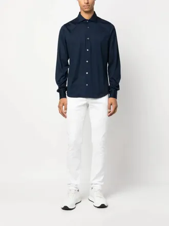Fedeli Mens Iconic Jason Button-Up Shirt Aw23 M