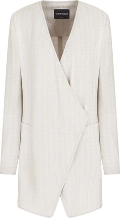 Giorgio Armani Gestreiftes Sakko - Grau