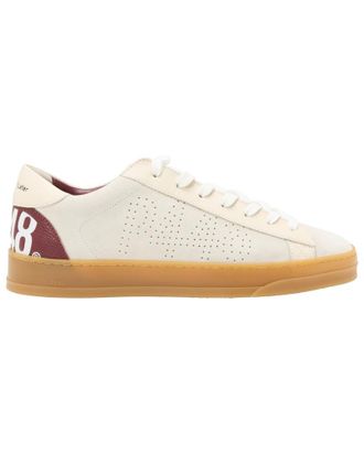 P448 Low Top-Sneaker aus Leder mit Kontrast-Details an der Ferse in