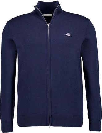 GANT Herren Cardigan blau unifarben