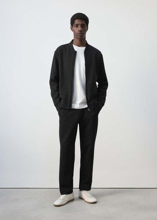 Mango Jogging coton taille &eacute;lastique noir - Homme - XXL - MANGO MAN