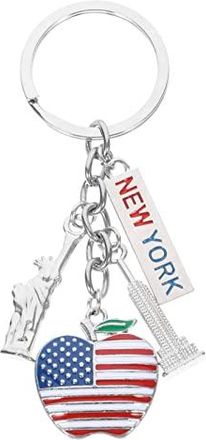 Amosfun Porte-Clé Statue De La Liberté En MéTal Durable Souvenir Compact 10Cm Cadeau Voyage ÉTats-Unis