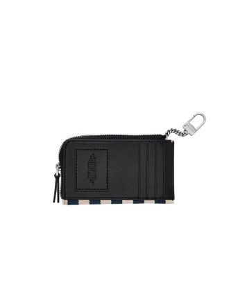Marc Jacobs Striped Cotton Wallet - Navy
