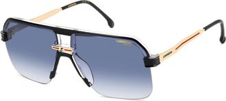 Carrera Homme, Accessoires, Bleu, Taille: 63 MM Lunettes de soleil cristal noir/bleu foncé
