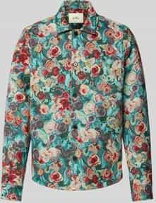 Les Deux Regular Fit Overshirt im Allover-Look