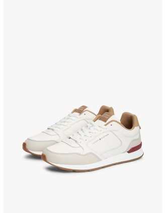 Tommy Hilfiger Leichte, bunte Sneaker mit Leder und Logo-Gelb