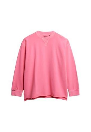 Superdry Studios Sweat-shirt &agrave; col rond pour femme Rose fluo 42