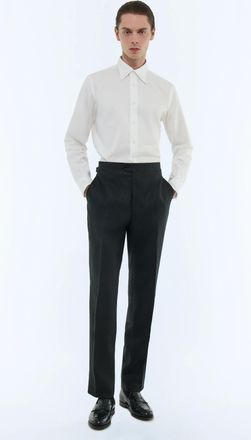 Fursac Pantalon ajust&eacute; en toile de lin - Taille 38 - Homme