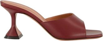 Amina Muaddi Femme, Chaussures, Rouge, Taille: 39 EU Lupita Slipper Nappa