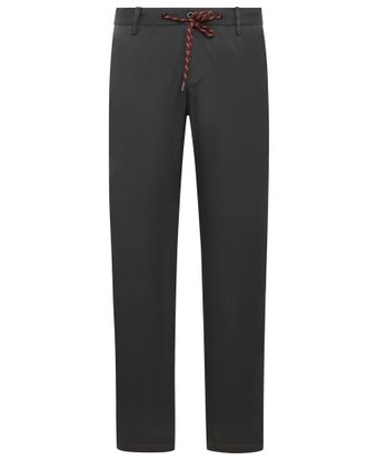 Alberto Superleichte Chino mit Stretch und Tunnelzug, Slim Fit in