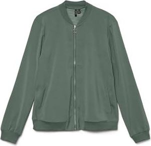 Vero Moda Veste de Tailleur pour Femme Fly Away Col Fermeture &eacute;clair Veste l&eacute;g&egrave;re Polyvalente, Couleurs:Vert-2, Taille:XS