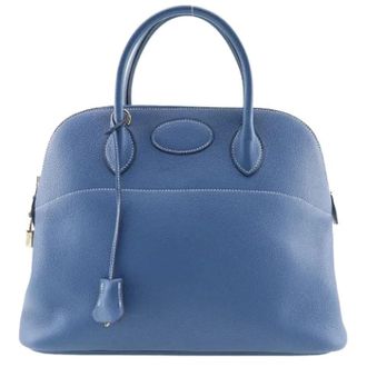 Herm&egrave;s Pre-owned Bolide 37 Handtasche Clemence Blau - - Pre-owned - Damen - Blau - ONE SIZE