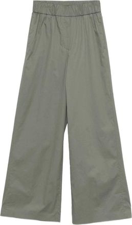 PESERICO Femme, Pantalons, Vert, Taille: 36 FR Wide Pantalons