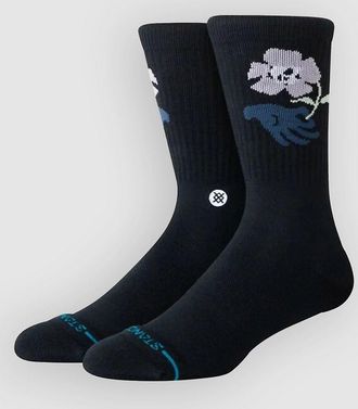 Stance Wilted Crew Socks black